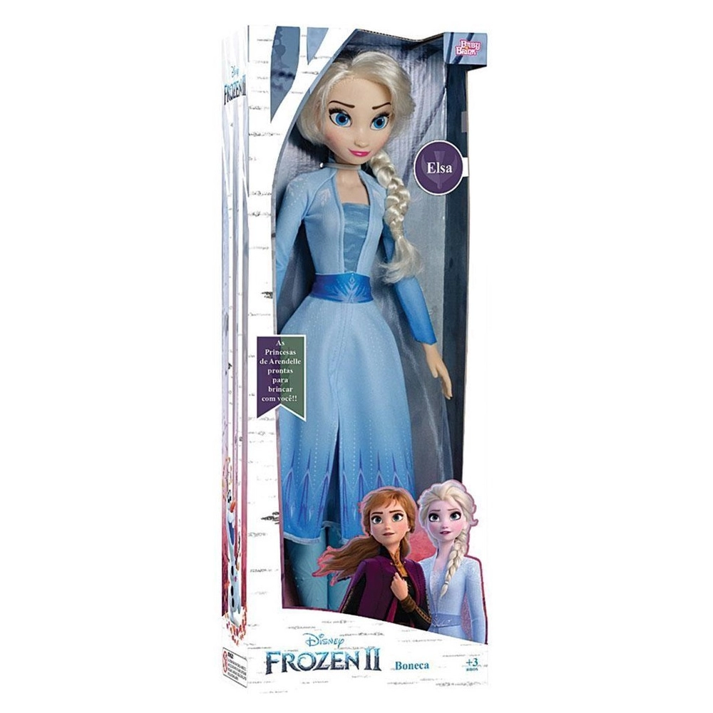Boneca Princesa Elsa 80cm Disney Frozen 2 Baby Brink – Gluvi Mimos ...