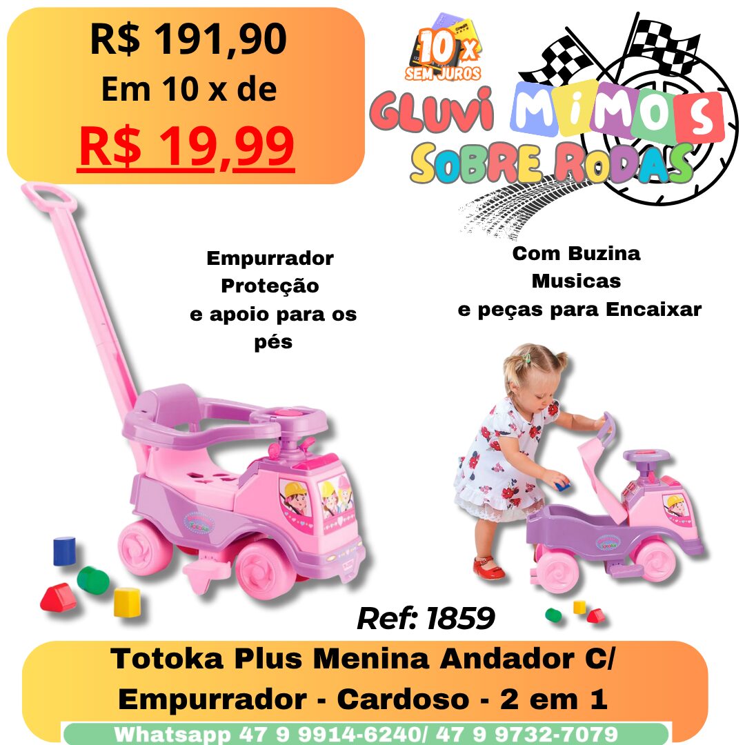 Totoka Cardoso Plus Menina – Gluvi Mimos Brinquedos