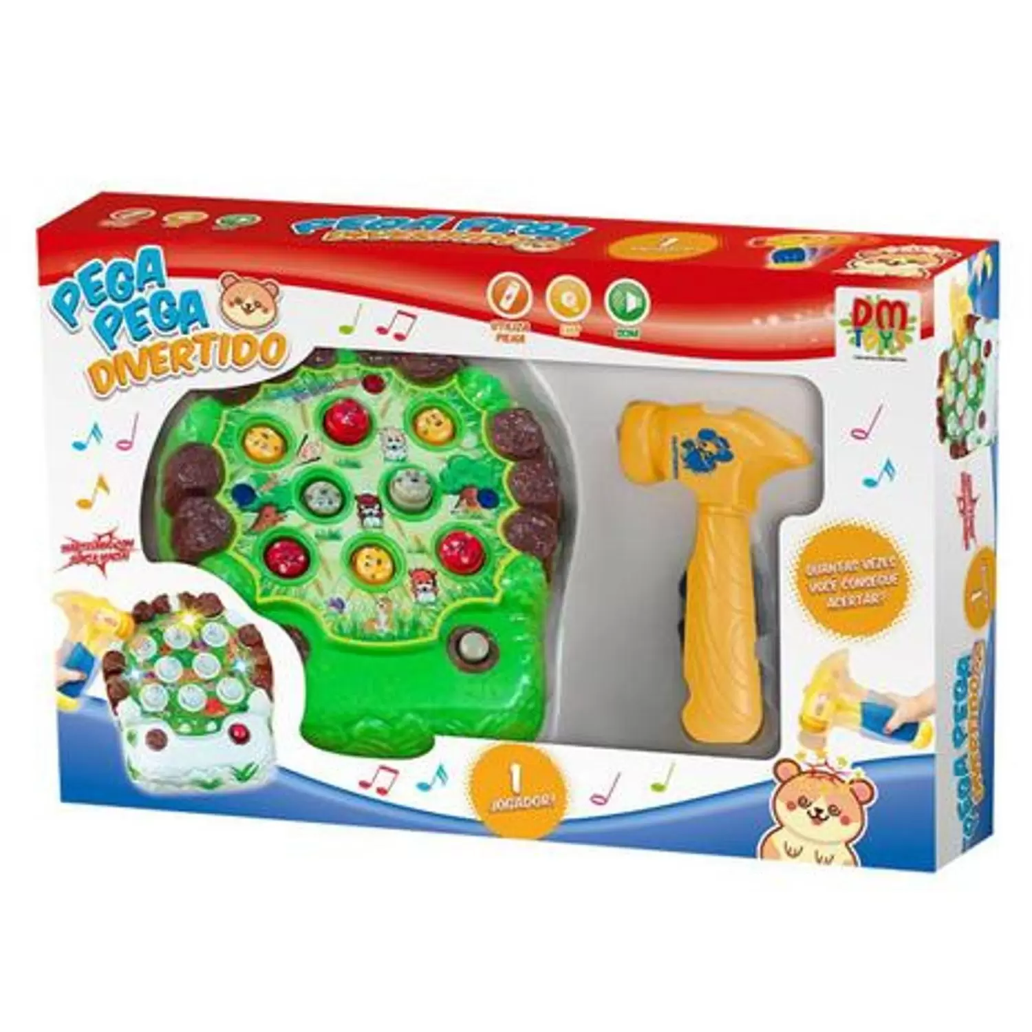 Jogo pega pega divertido c/ luz e som – DM TOYS – Gluvi Mimos Brinquedos