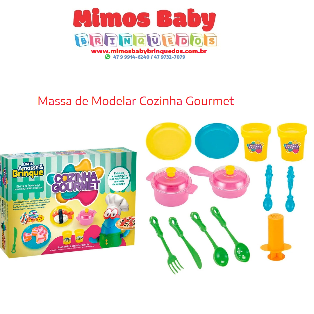 Massa de Modelar Cozinha Gourmet – Xplast – Gluvi Mimos Brinquedos