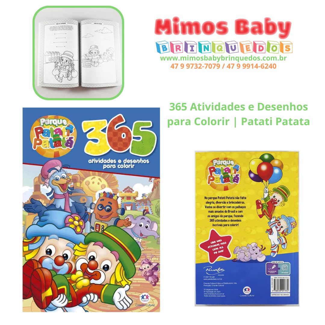 365 Atividades e Desenhos para Colorir | Patati Patata – Gluvi Mimos ...