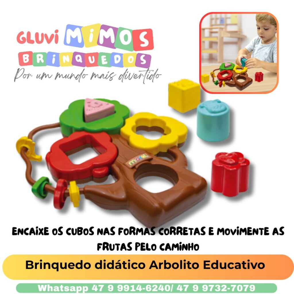 Brinquedo didático Arbolito Educativo – Gluvi Mimos Brinquedos
